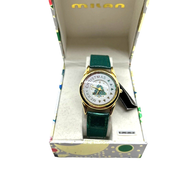 Vintage | Accessories | Christmas Tree Watch Womens Milan Holiday ...